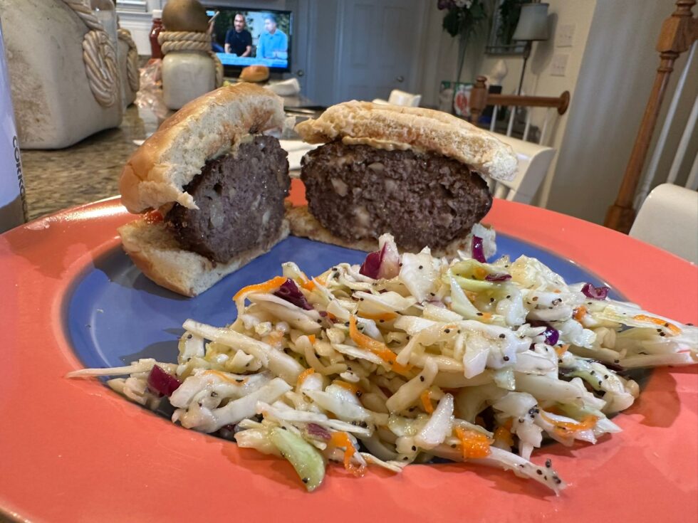 Teriyaki Blue Cheeseburgers—Now Air-Fried to Perfection | WingDing®